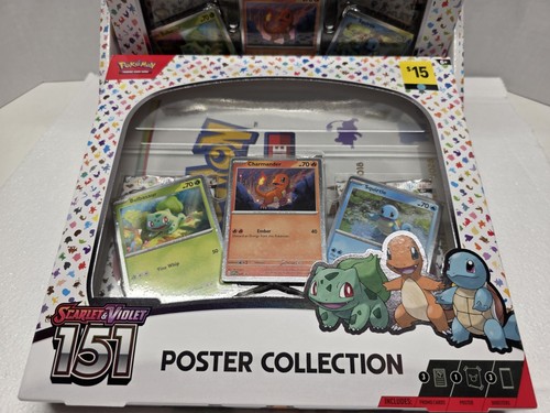 Scarlet & Violet Pokemon 151 Poster Collection LOT of 5 W/ Box Display ...