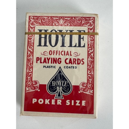 Vintage pre-1980s No Barcode Hoyle Poker Cards Plastic Coated Made USA ...