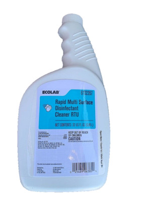 Ecolab 6102267 Rapid Multi Surface Disinfectant Cleaner 32oz 1 Bottle ...