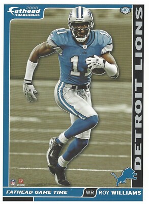 ROY WILLIAMS DETROIT LIONS TEXAS LONGHORNS FATHEAD TRADEABLES STICKER ...
