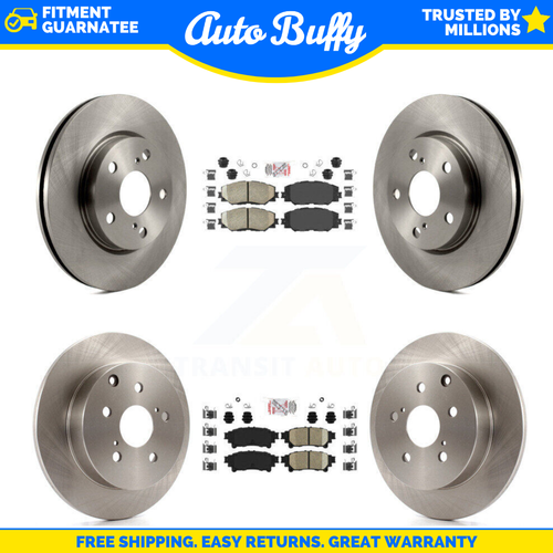 Front Rear Integrally Molded Pad & Brake Rotors Kit For 2012-2018 ...