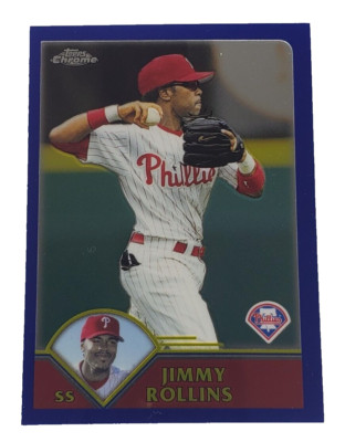 2003 Topps Chrome Baseball Jimmy Rollins #48 Philadelphia Phillies MLB ...