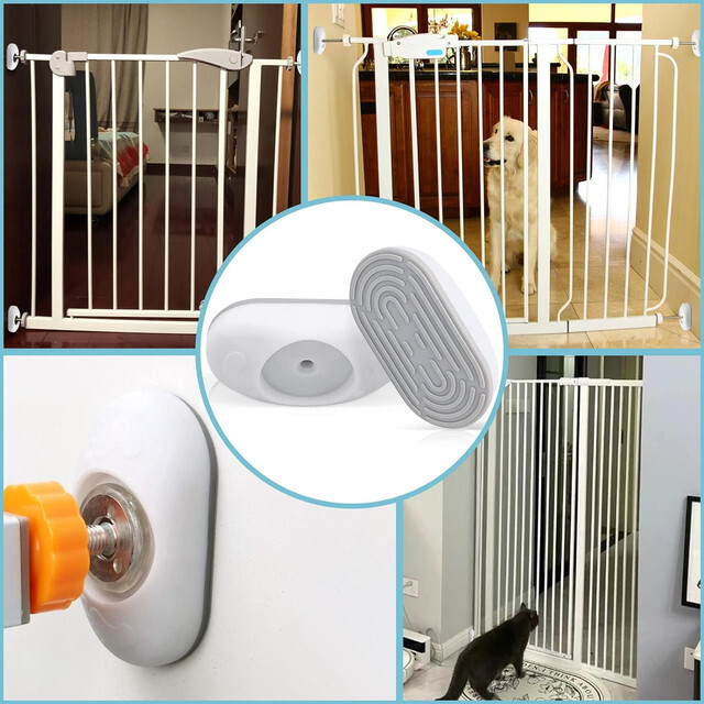 4 Pack Baby Gate Wall Saver Protector Stair Gate Extension Pads ...