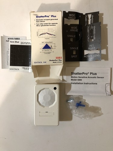 Sentrol 5885W , ShatterPro Plus Glass Break Sensor Brand New | eBay