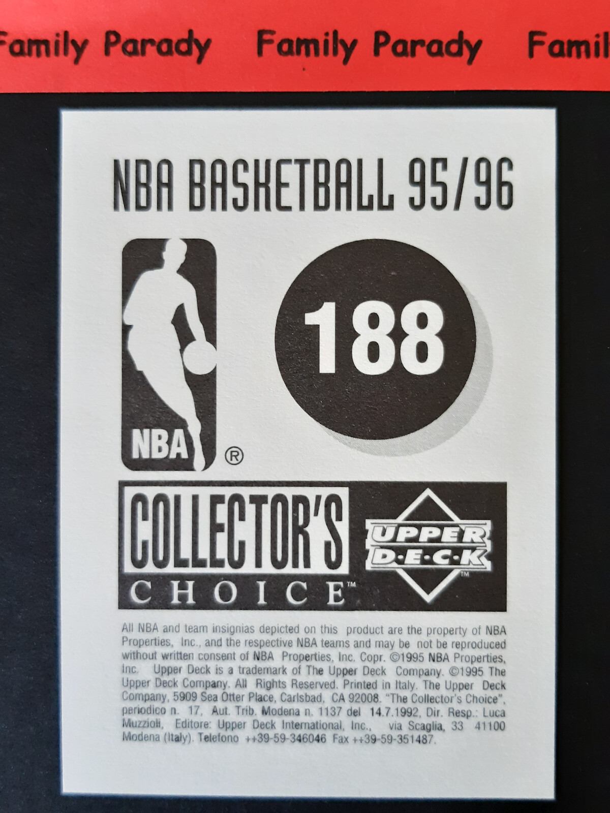 Upper Deck NBA Basketball 95-96 Stickers Orlando Magic 188 Team | eBay