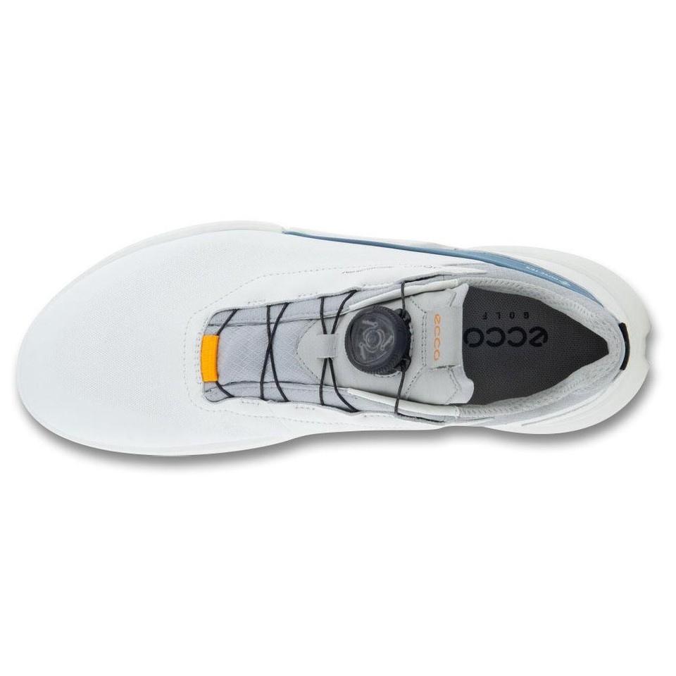 ECCO Men BIOM H4 BOA Spikeless Golf Shoes White/Retro Blue - SS23 NEW ...