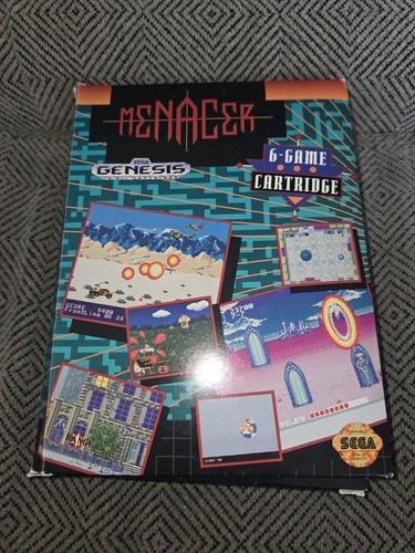 Sega Genesis Menacer Light Gun UNTESTED With Sensor and Game CIB READ ...
