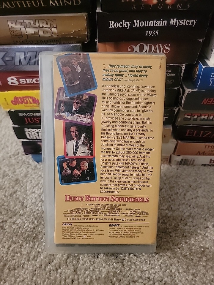 Dirty Rotten Scoundrels (VHS, 1988) | eBay