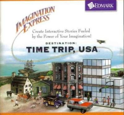 Imagination Express Time Trip USA + Manul PC MAC CD learn America ...