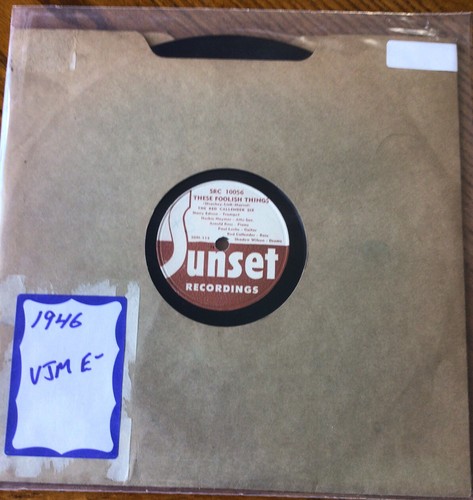 78 RPM "THESE FOOLISH THINGS/GET HAPPY" RED CALLENDER SIX - 1946 | eBay