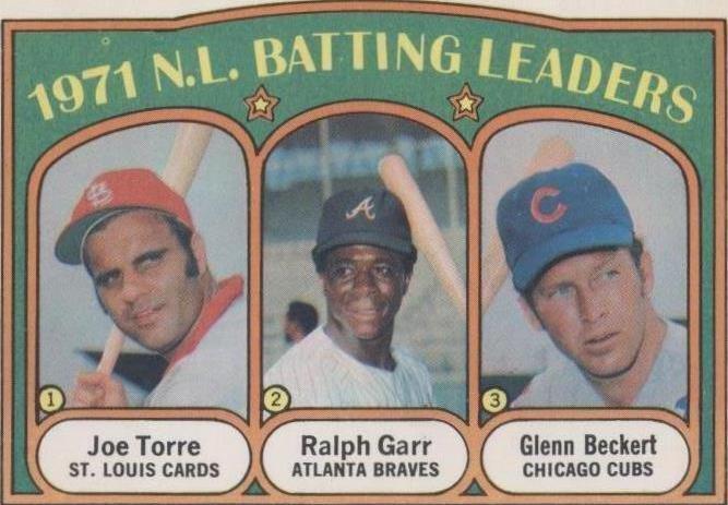 1972 O-Pee-Chee - League Leaders Joe Torre, Ralph Garr, Glenn Beckert ...