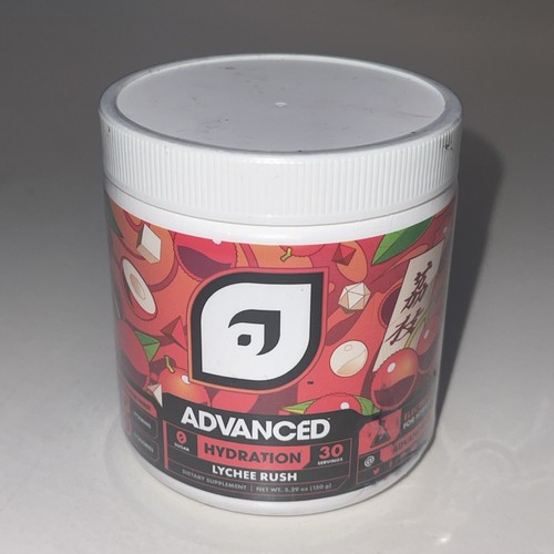 Advanced Hydration Electrolytes Lychee Rush 30 Servings 0 Sugar Exp 05/ ...