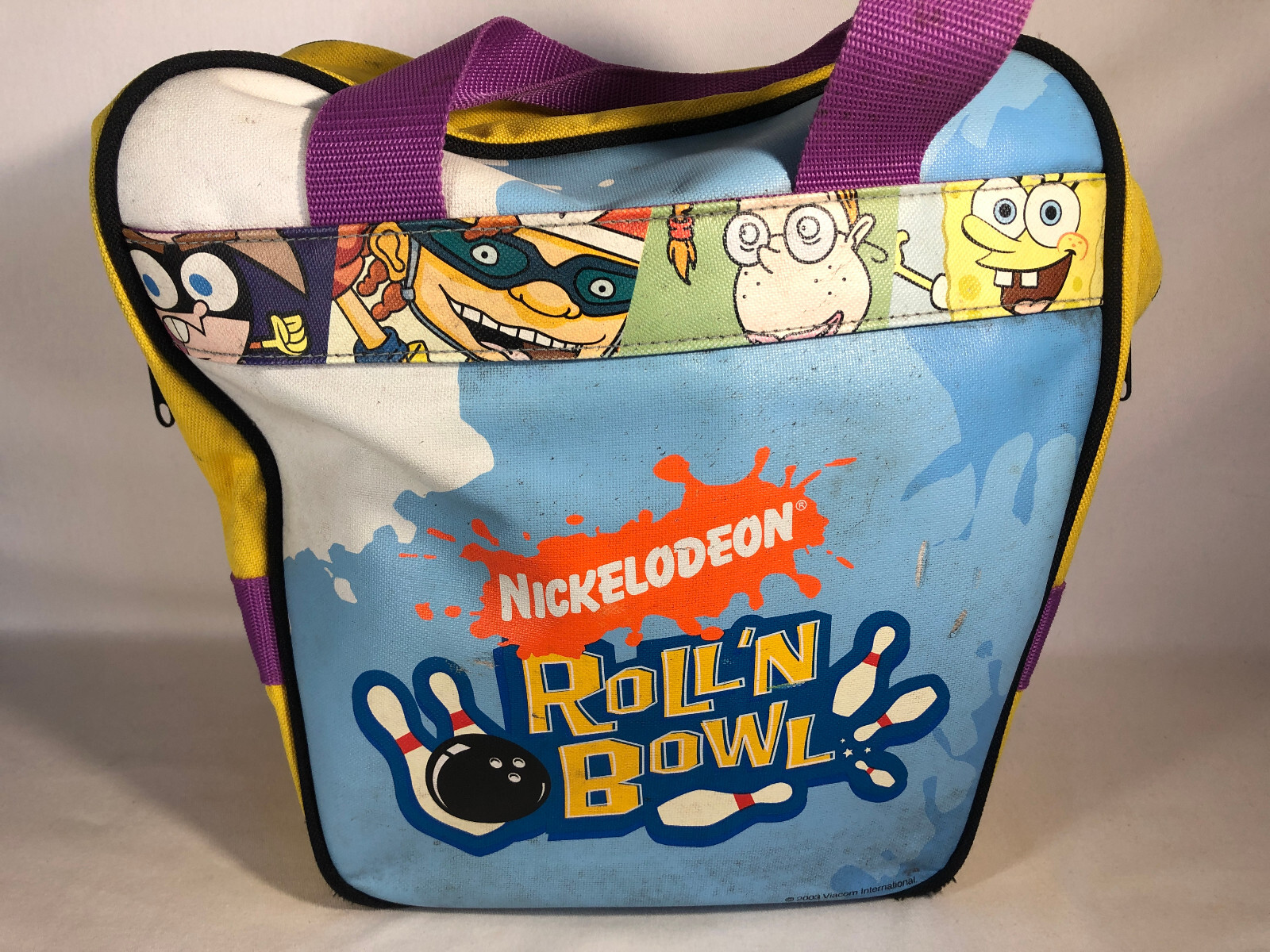 Viacom Brunswick Nickelodeon Spongebob Roll ‘n Bowl Bowling Ball & Bag ...