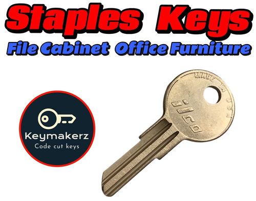Staples File Cabinet Office Furniture Keys Spare Key Cut to Code W601 ...
