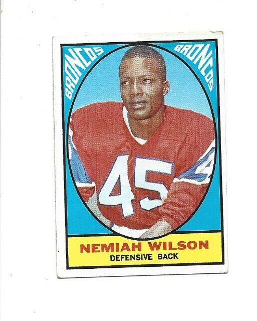 1967 Topps #30 Nemiah Wilson Broncos NM | eBay