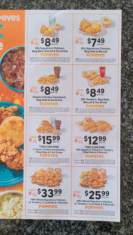 Popeyes coupons | eBay