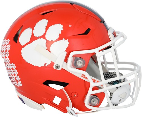 Clemson Tigers Team-Issued Orange Helmet from the Football Program ...