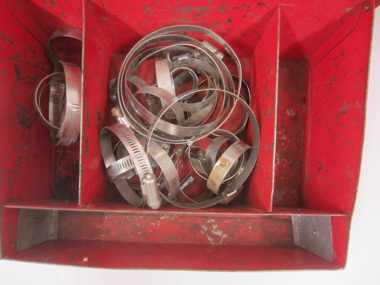 Vintage SURE-TITE Hose Clamp Storage Store Display Wittek Hardware w ...