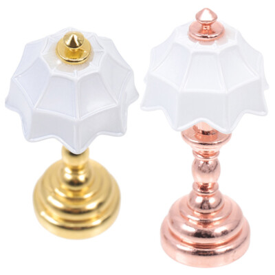 2 Pcs Lights for Dolls House Battery Operated Dollhouse Table Lamp ...