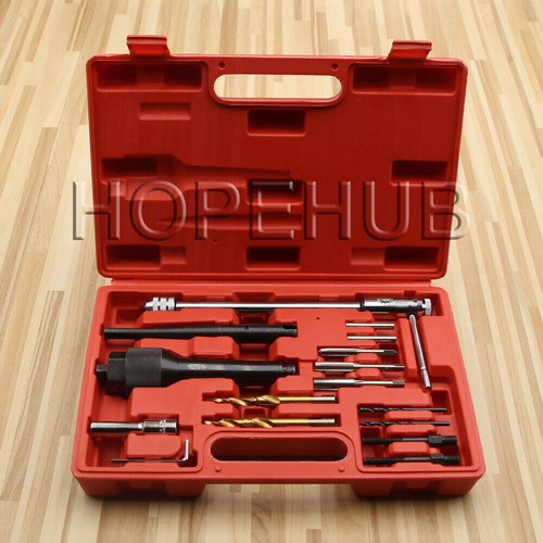 HQ 16pc Glow Plug Removal Remover Damage Extractor Tool Kit 8mm 10mm ...