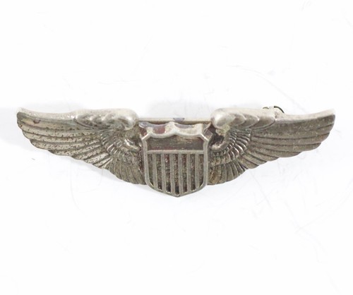 WWII or Post WWII Pilot Wing Pinback Vintage marked: Sterling Pat ...