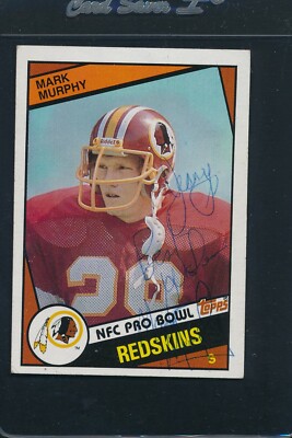 1984 Topps #386 Mark Murphy Redskins Signed Auto *34752 | eBay
