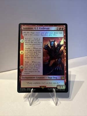 MTG Summon: G.F. Cerberus Final Fantasy Foil #0162 | eBay