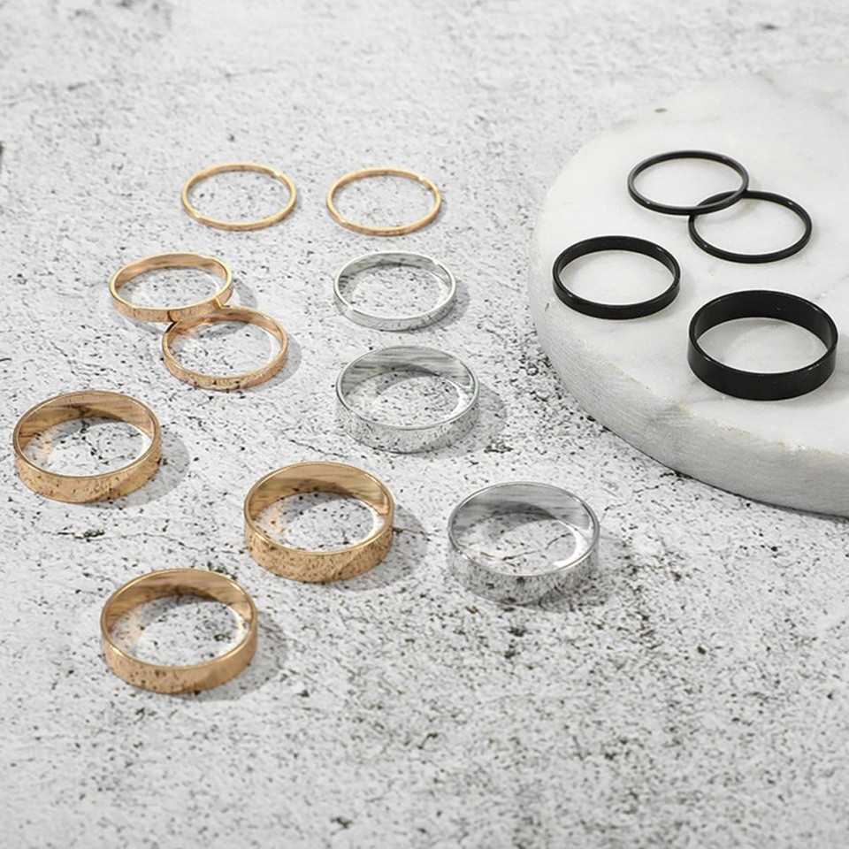 14pcs Fashionable Rings Creative Simple Decorative Ring for Woman ...