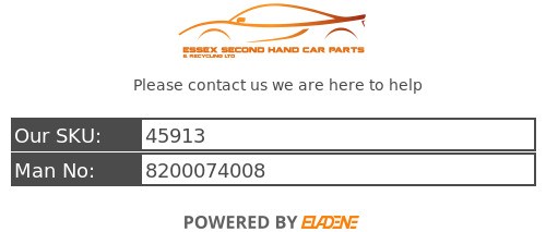 Renault Scenic 2 2006 NSF Passenger Side Front Fog Light 8200074008 | eBay