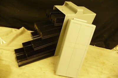 Slide projector cassette trays X10 +box takes 500 slides FOR ZEISS IKON ...