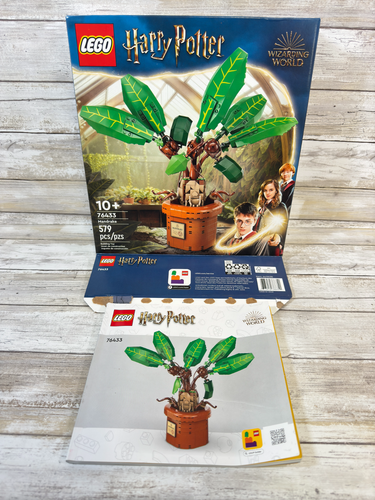 EMPTY BOX & INSTRUCTIONS ONLY LEGO Wizarding World #76433 MANDRAKE ...