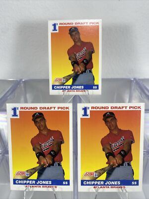 (3) 1991 Score CHIPPER JONES Rookie Card RC #671 Atlanta Braves | eBay