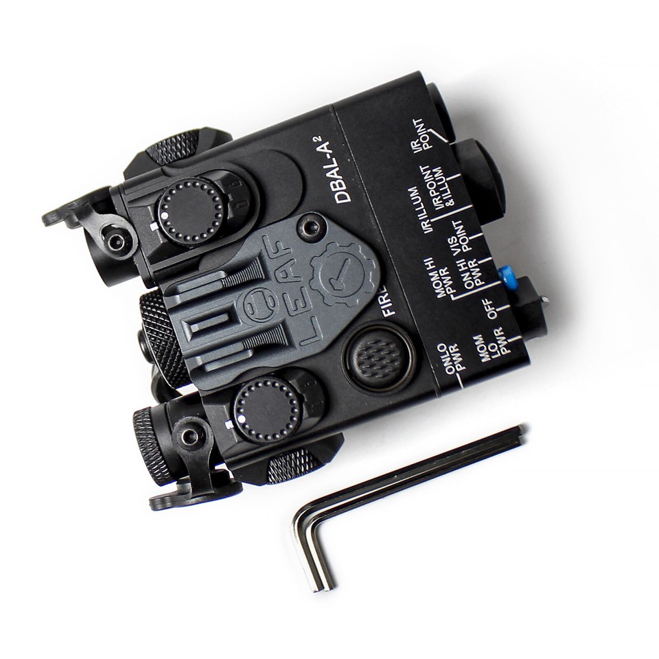 Tactical DBAL-A2 IR Infrared LED &Green Laser Light Visible Dual Beam ...