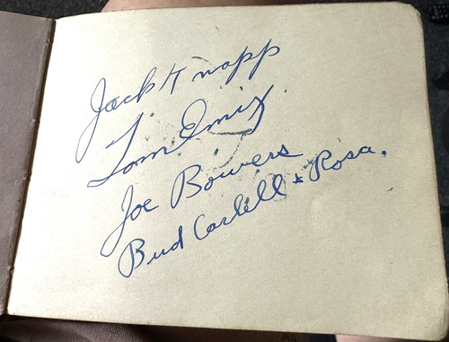 TOM MIX - JACK NAPP - JOE BOWERS - BUD CARFELL & ROSA - AUTOGRAPHS | eBay