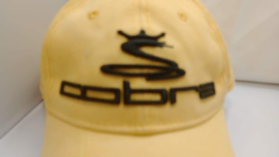 King Cobra New Era Baseball Cap Yellow Golf Hat Embroidered Adjustable ...