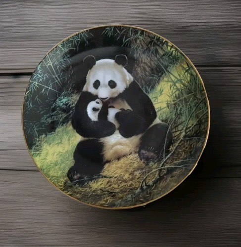 Vtg "The Panda" Plate Collector Will Nelson Wildlife Society Cert ...