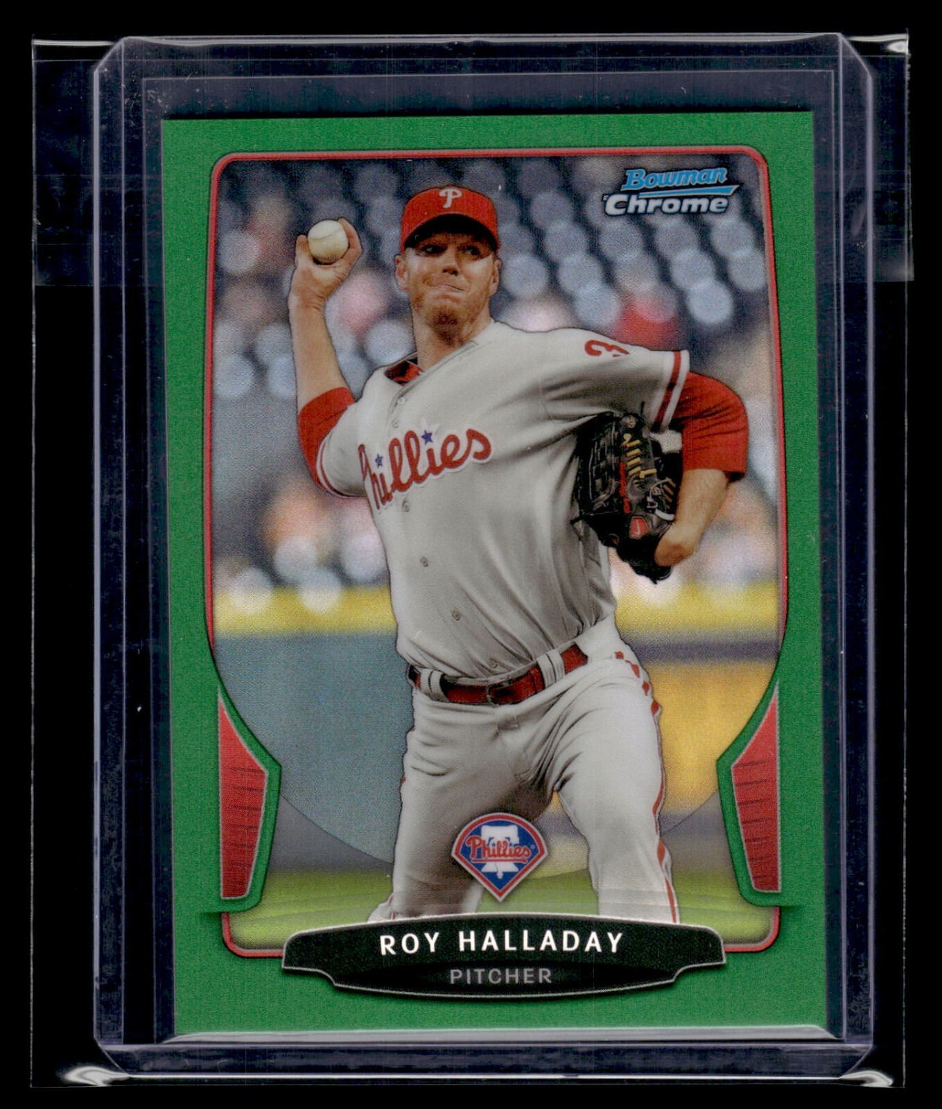 2013 Bowman Chrome Green Refractor #88 Roy Halladay Phillies HOF | eBay
