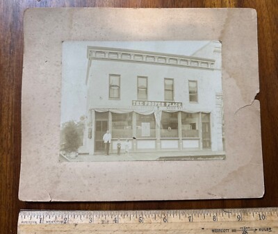 1898 photo Beer Bar Saloon Beyer Fort Atkinson WI Baseball Broadside ...