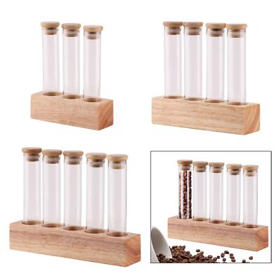 Coffee Containers with Shelf, Coffee Bean Test Tube with Display Rack ...