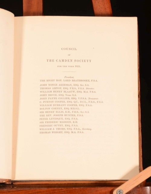 1842-56 4vol CAMDEN Society Metrical Romances Cartwright Guilforde John ...