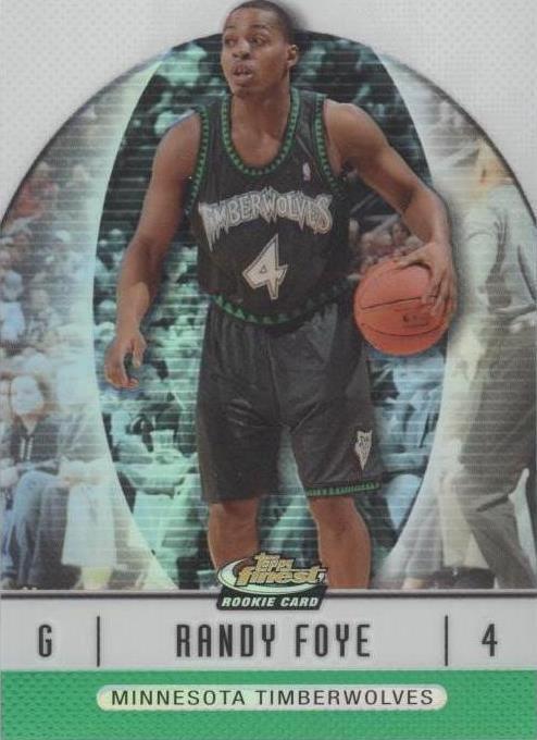 2006-07 Topps Finest - Rookie Randy Foye #94 Green Refractor /199 (RC ...