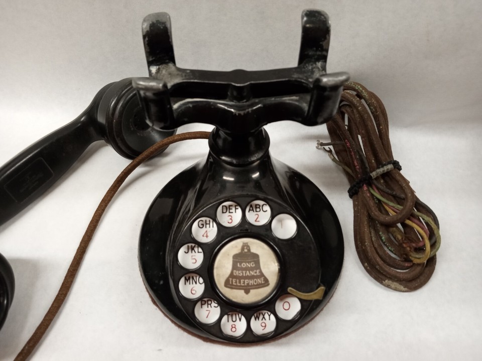 Vintage Western Electric Model 102 Round Base B1 / E1 Desk Telephone ...