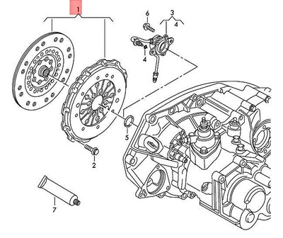Genuine VW AUDI SKODA Golf R32 Clutch Plate And Pressure Plate ...