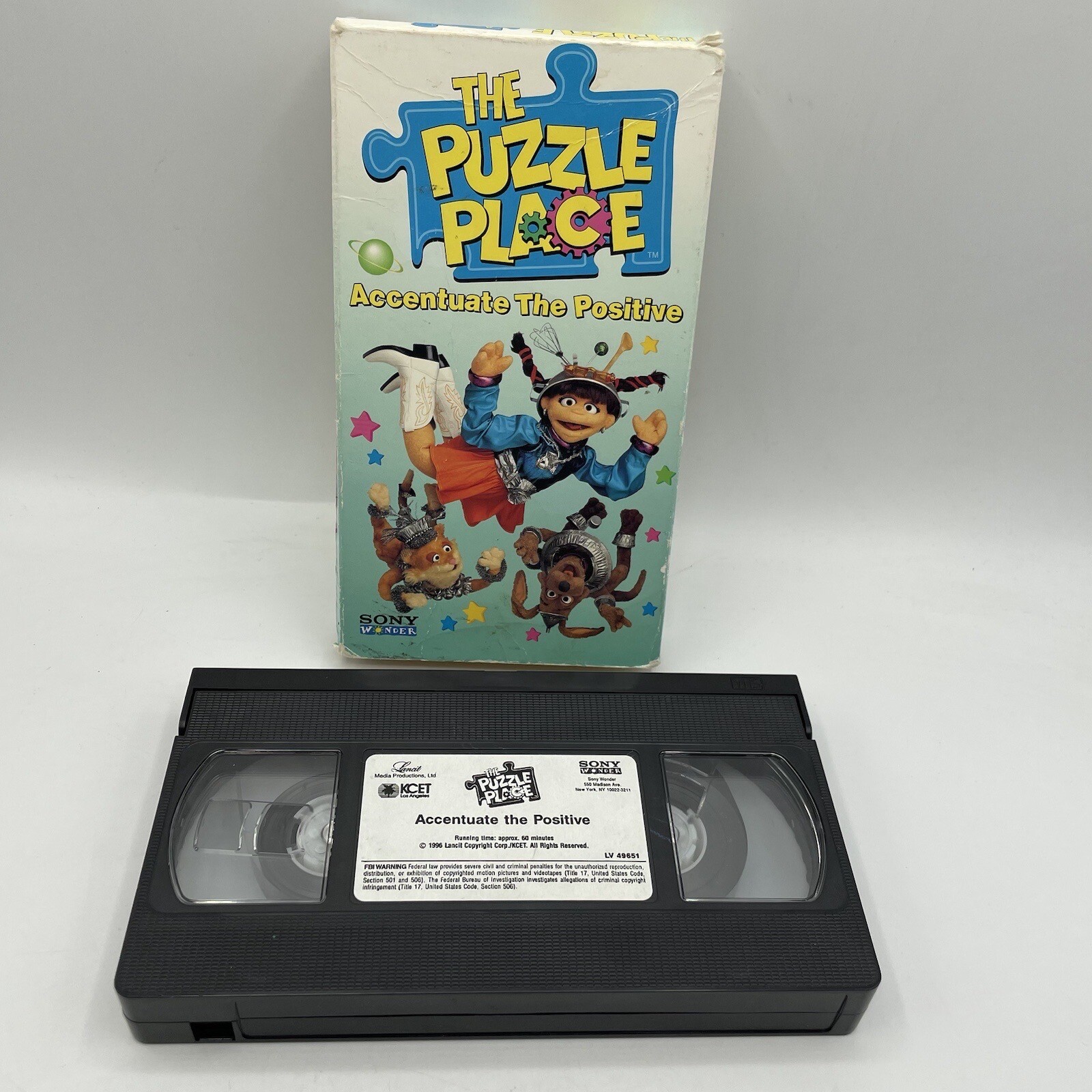The Puzzle Place Accentuate the Positive VHS Video Tape Sony Wonder ...