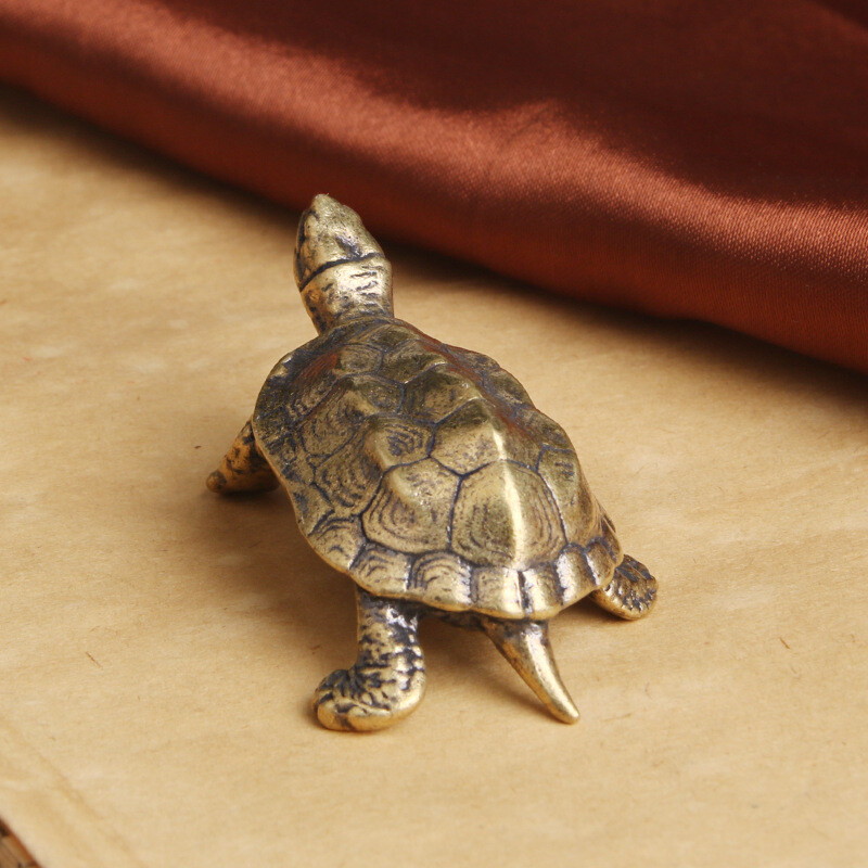 Vintage Brass Turtle Figurine Statue Home Ornaments Animal Figurines ...