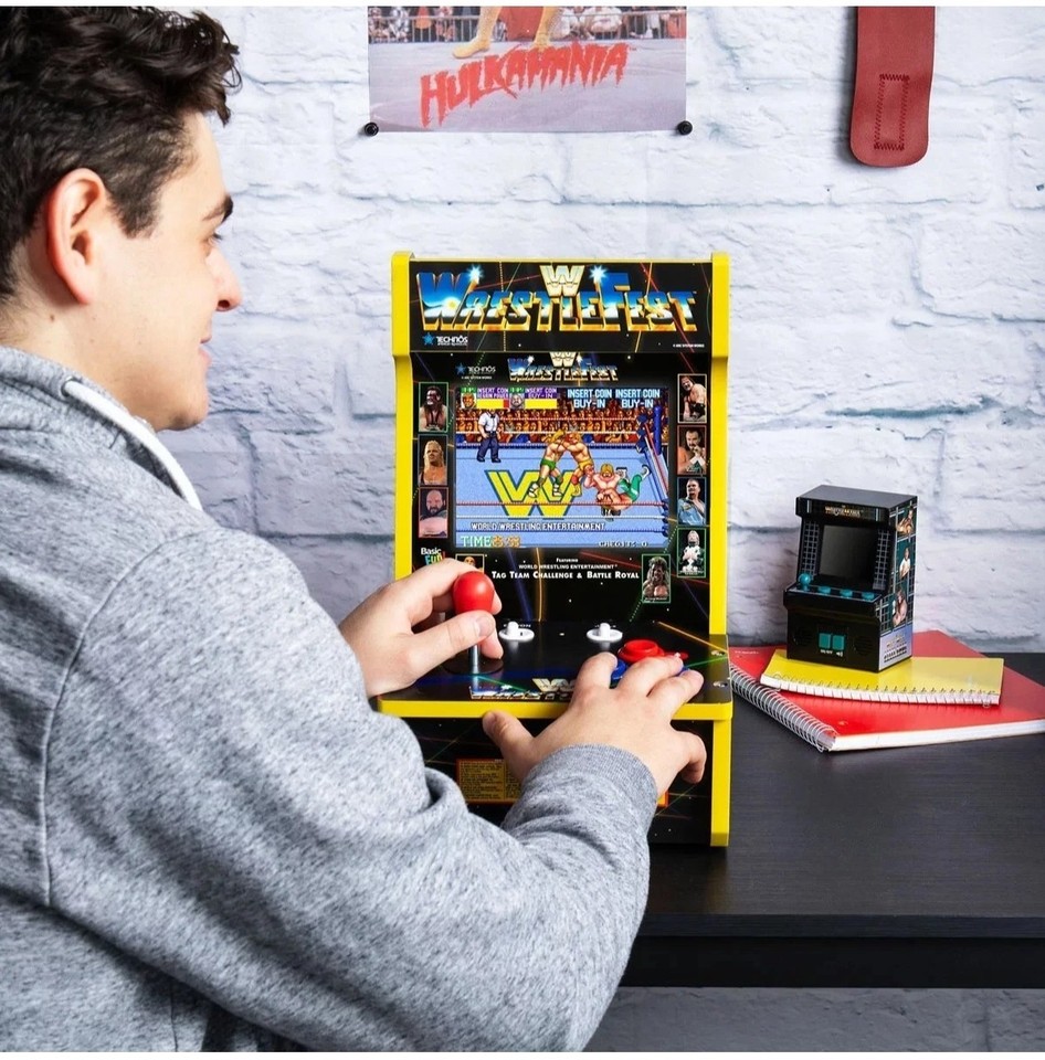 Arcade Classics WWE WrestleFest SuperStars Countertop Mini Arcade Game ...
