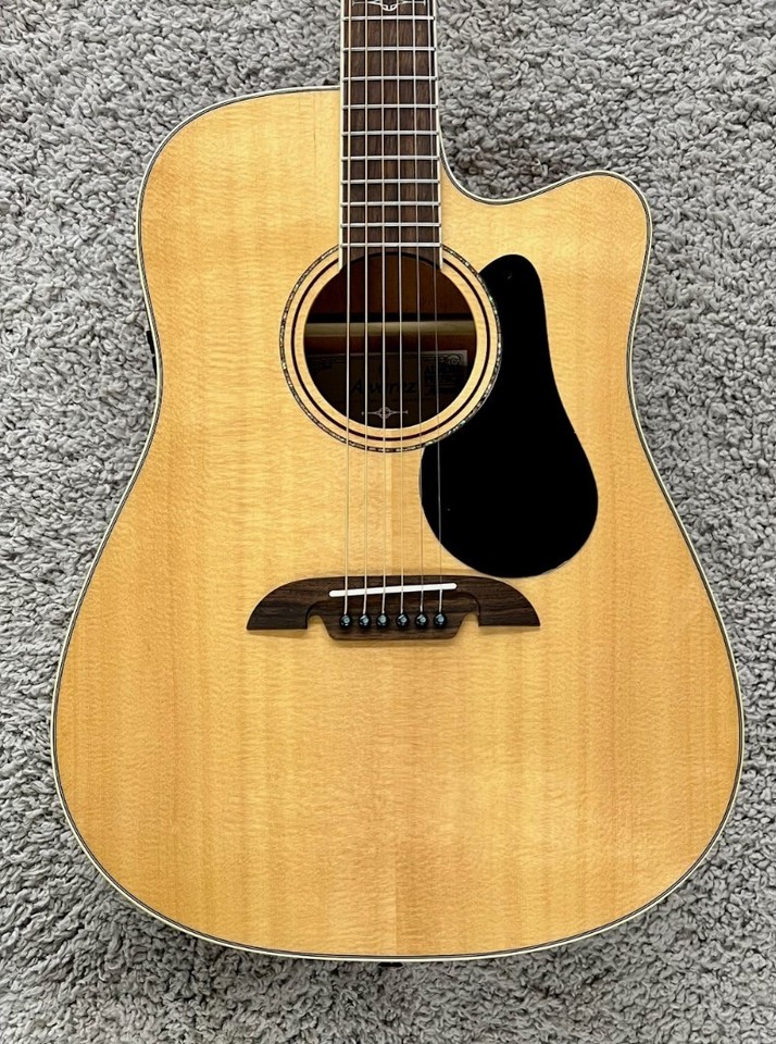 Alvarez AD60CE Artist Solid Top Acoustic Electric Dreadnought Guitar, B ...