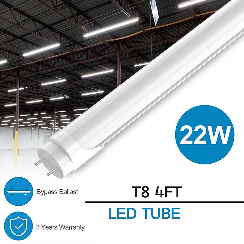 25 Pack T8 4FT LED Tube Light Bulbs 22W 28W 60W G13 LED Shop Lights ...