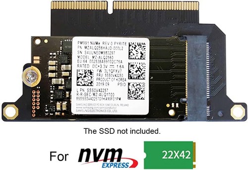 xiwai M.2 NGFF M-Key NVME SSD Convert Card fit to 2016-2017 A1708 | eBay