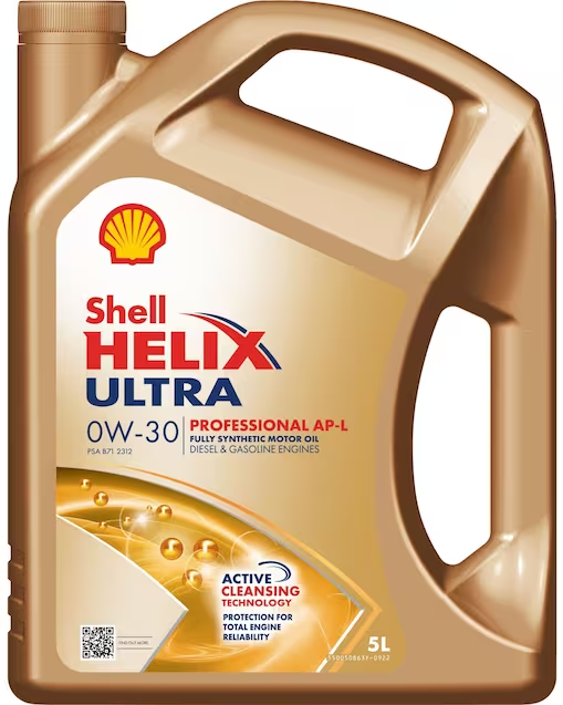 Shell Helix Ultra Professional AP-L 0W-30 5 Litre Peugeot, Citroen PSA ...